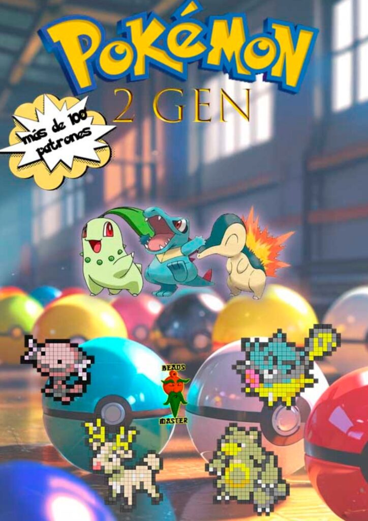 Pokemon Generación 2 (100 patrones) – Beads Master Colombia